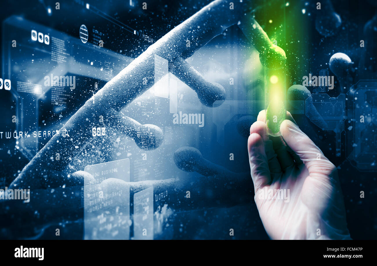 Close up of scientist hand holding tube with leaf Stock Photo - Alamy