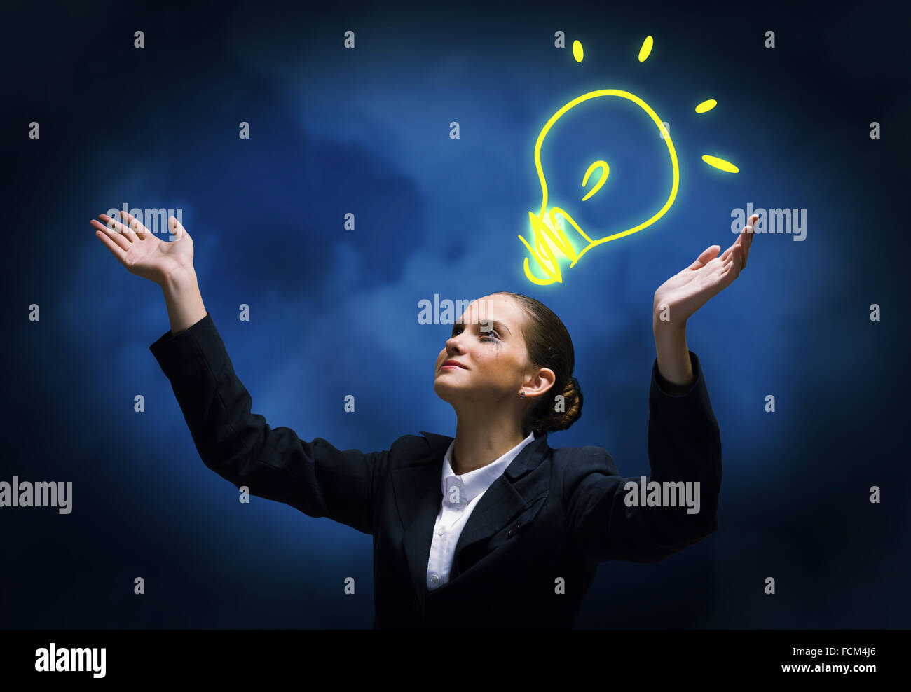 Young crying businesswoman not loosing faith in success Stock Photo - Alamy