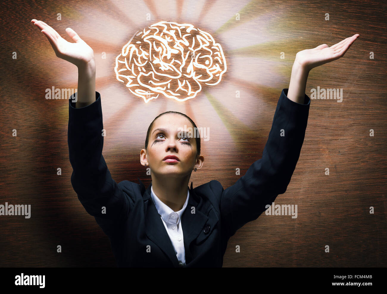 Young crying businesswoman not loosing faith in success Stock Photo - Alamy