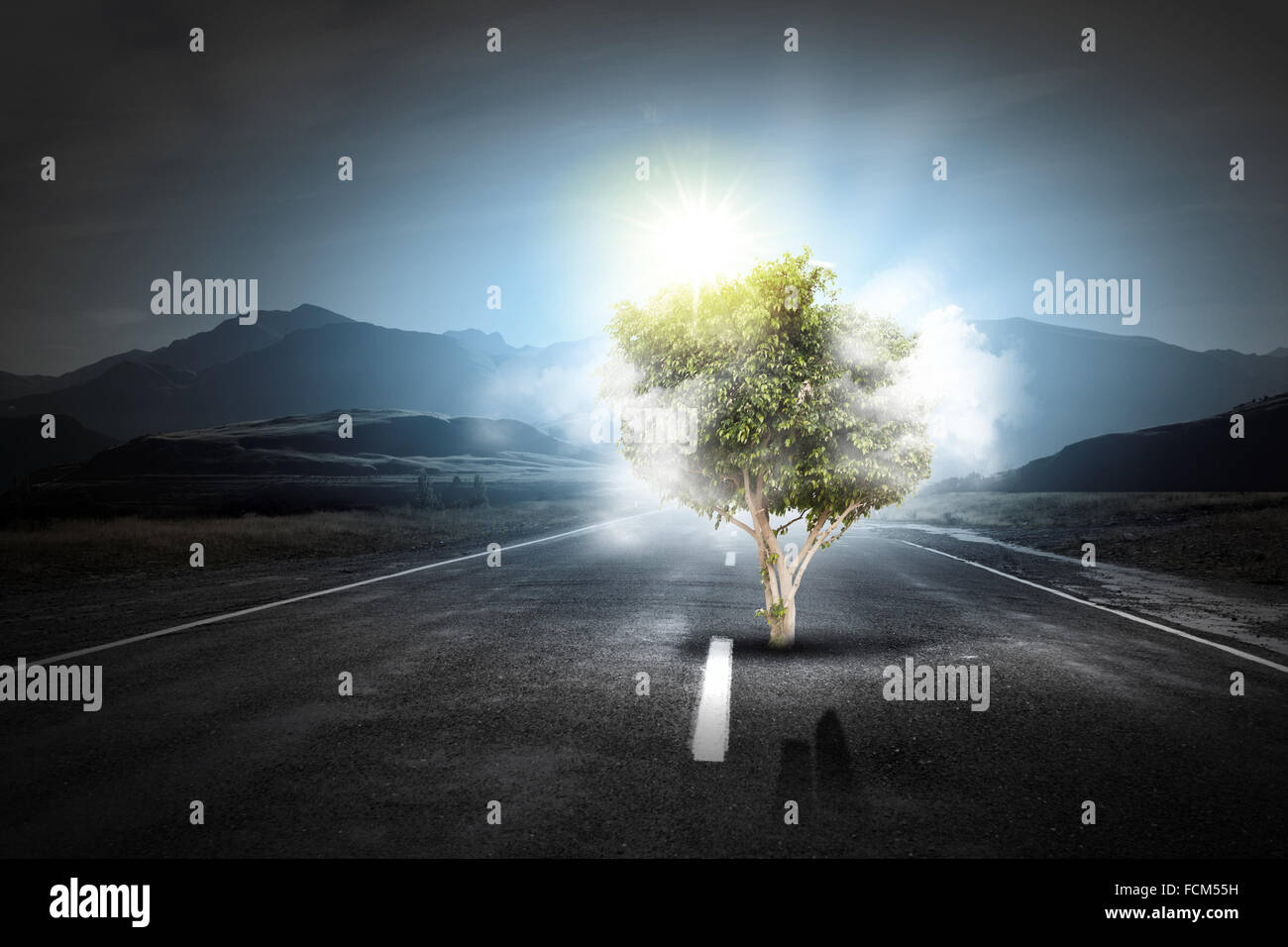 Green tree as a symbol of environmental protection Stock Photo - Alamy
