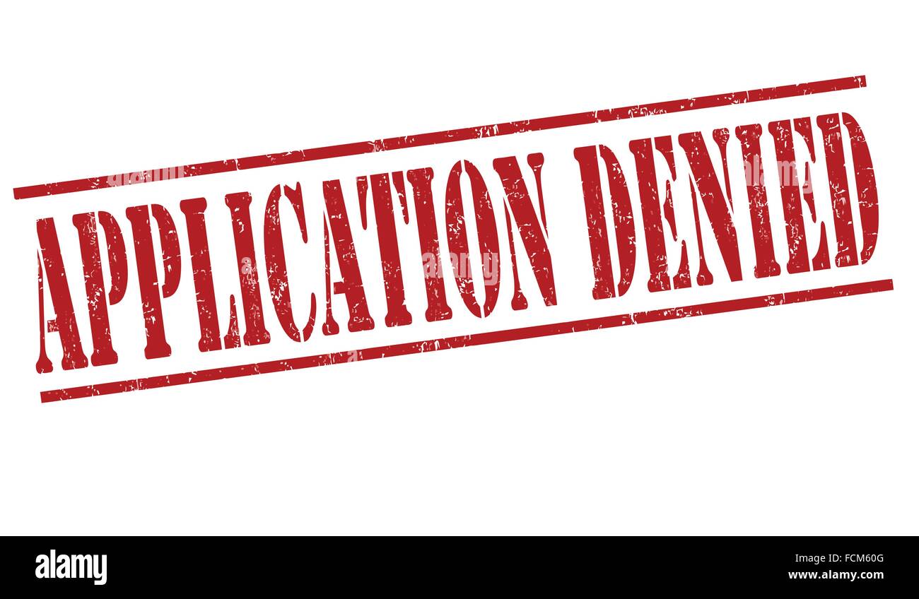 Request rejected Stock Vector Images - Alamy