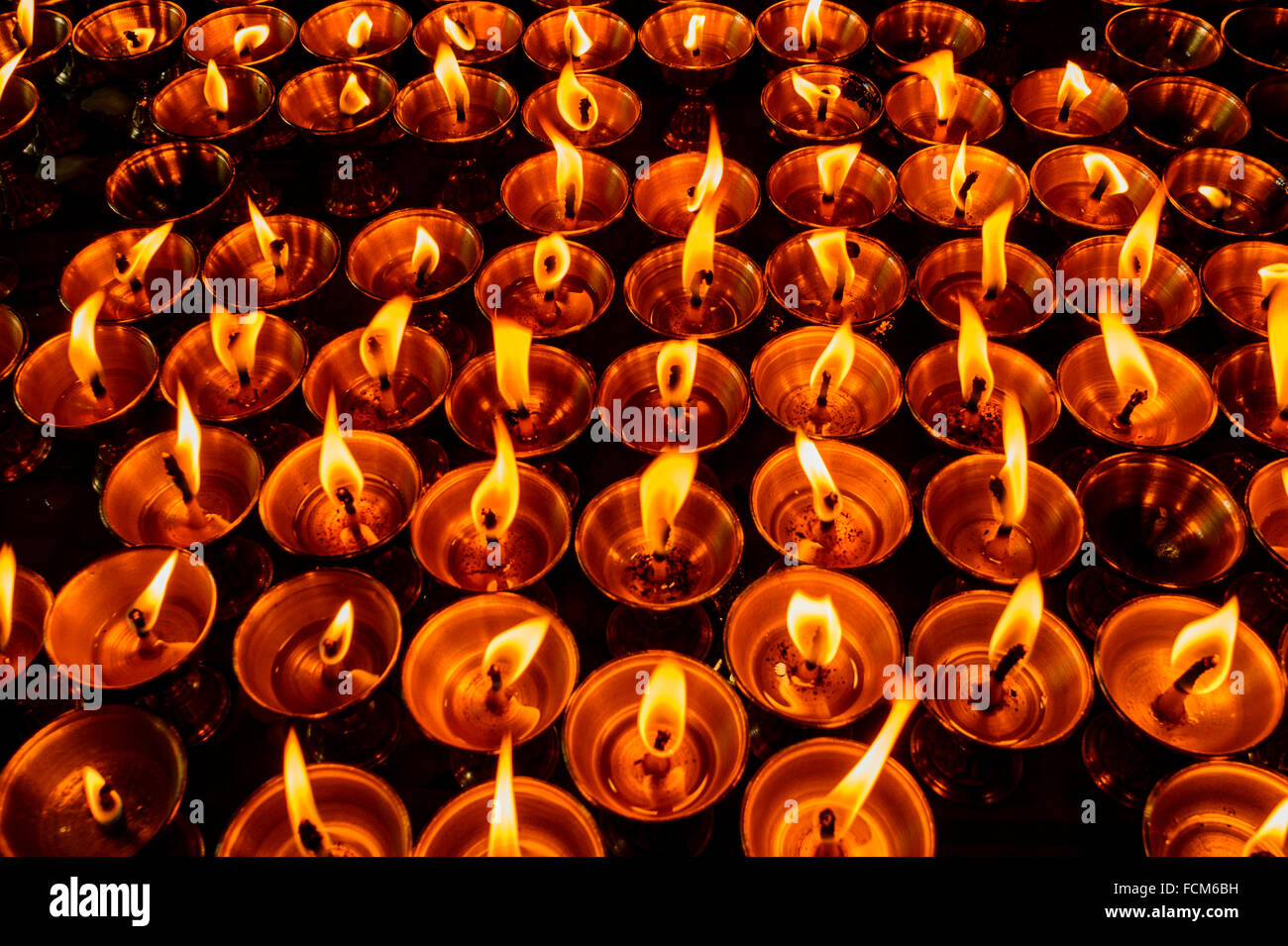 Candles at the monastery Stock Photo - Alamy
