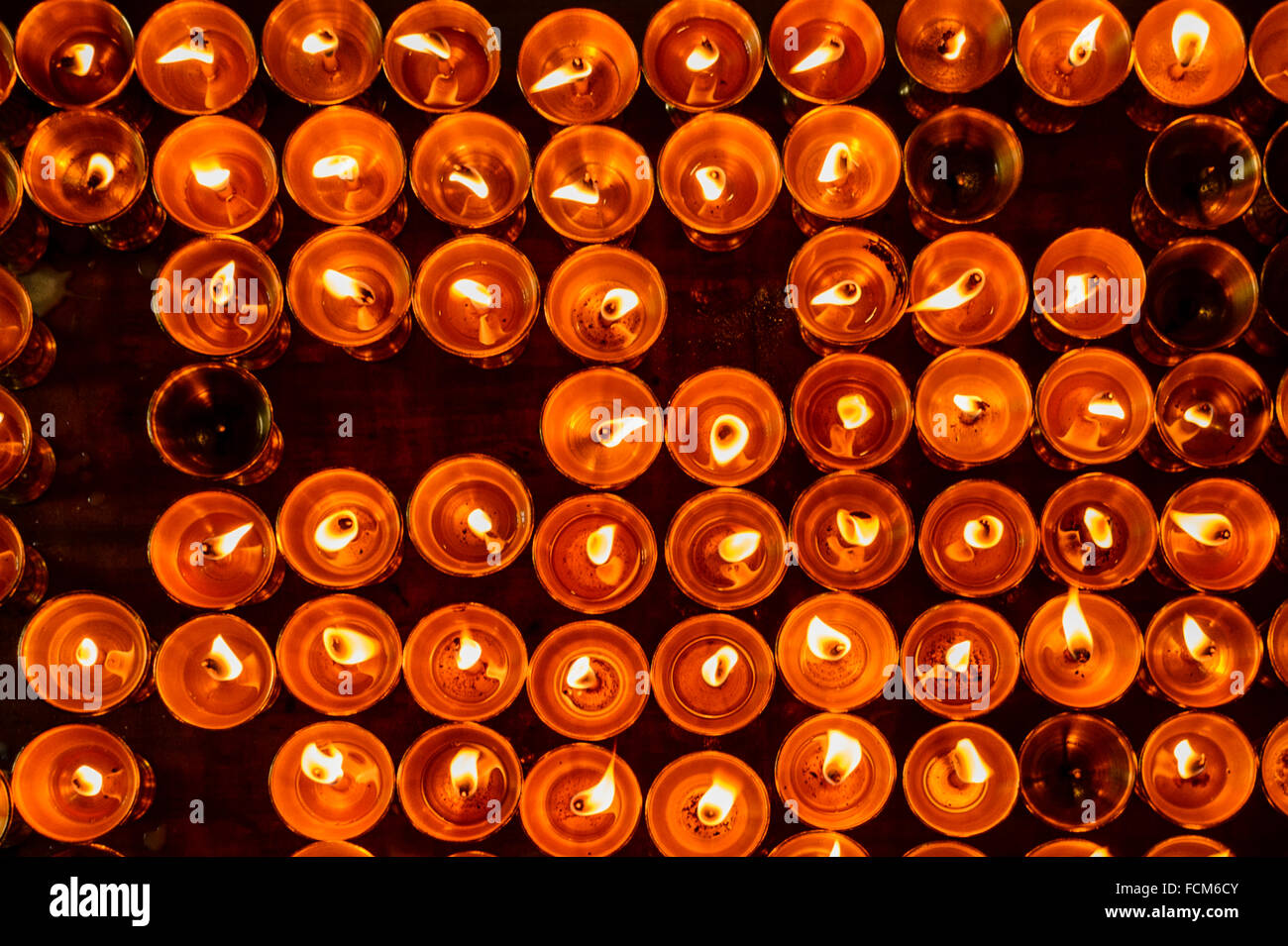 Candles at the monastery Stock Photo - Alamy