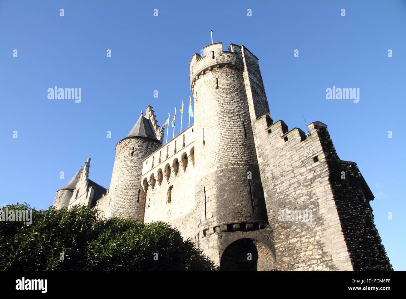 The castle AKA Steen (stone) along the Scheldt River in Antwerpen ...