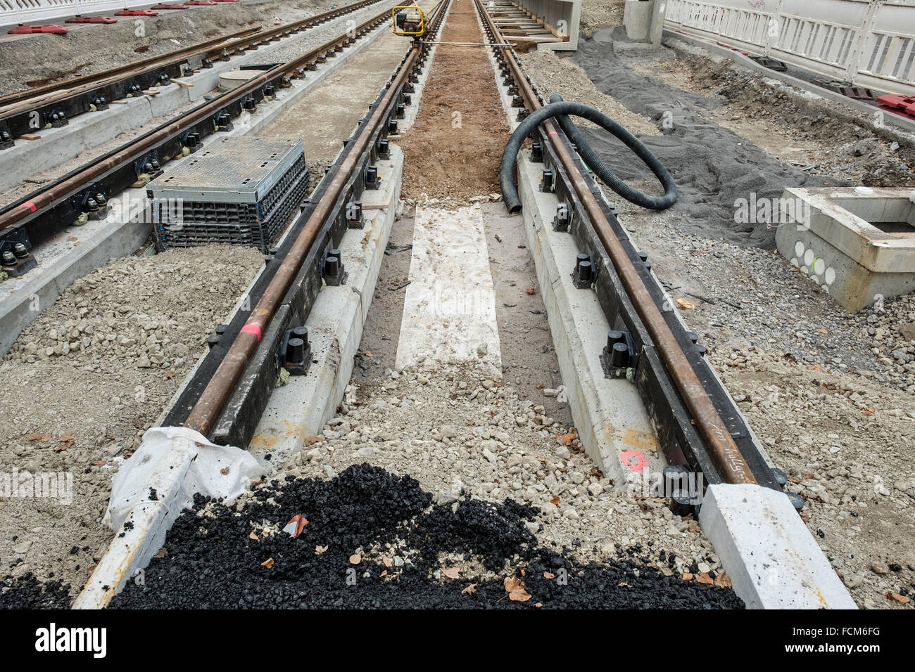 Steel tracks construction streetcar hi-res stock photography and images ...