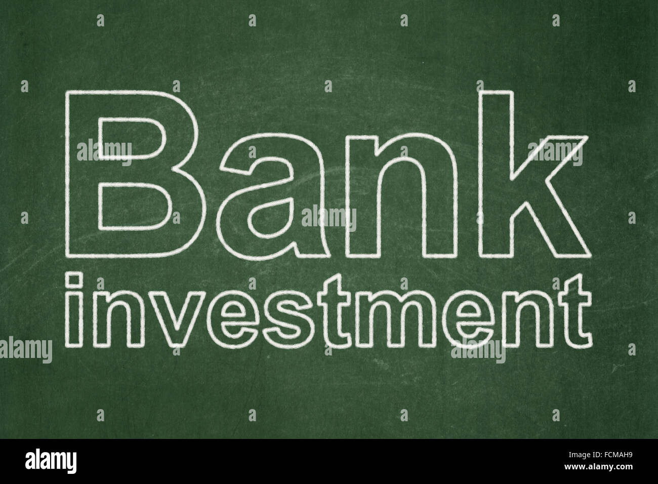 Banking concept: Bank Investment on chalkboard background Stock Photo ...