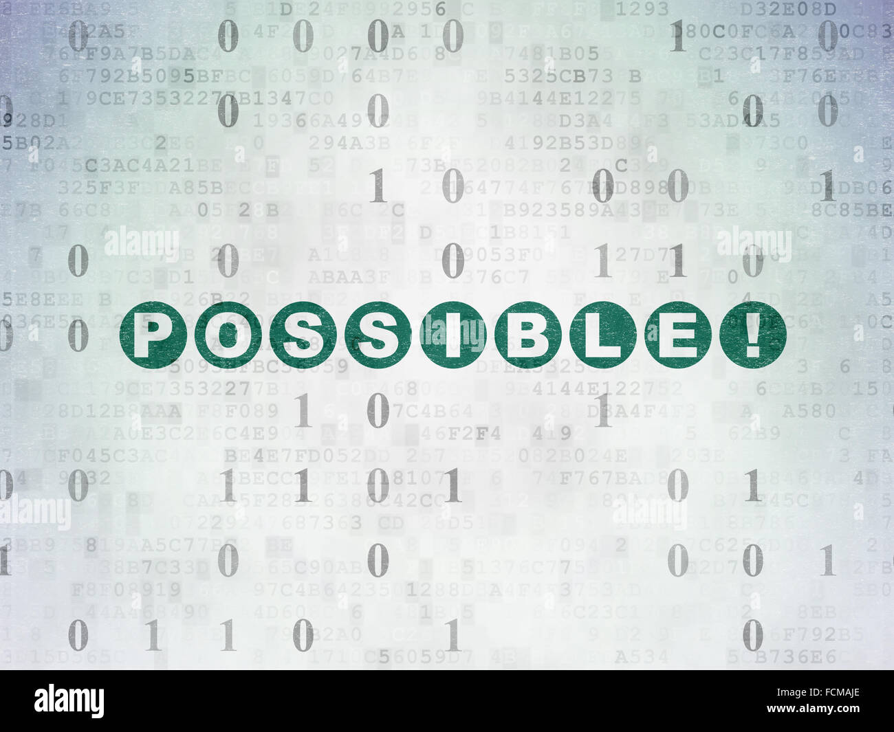 Finance concept: Possible on Digital Paper background Stock Photo - Alamy