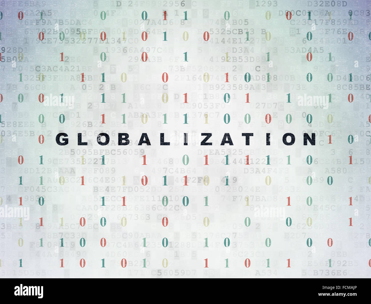Business concept: Globalization on Digital Paper background Stock Photo ...