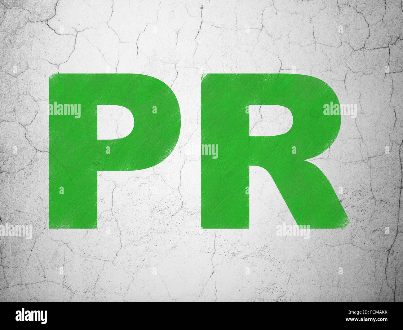 Marketing concept: PR on wall background Stock Photo - Alamy