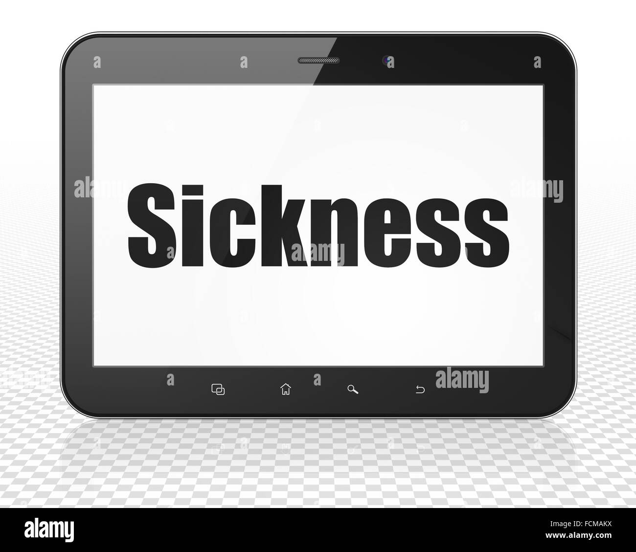 Healthcare concept: Tablet Pc Computer with Sickness on display Stock ...