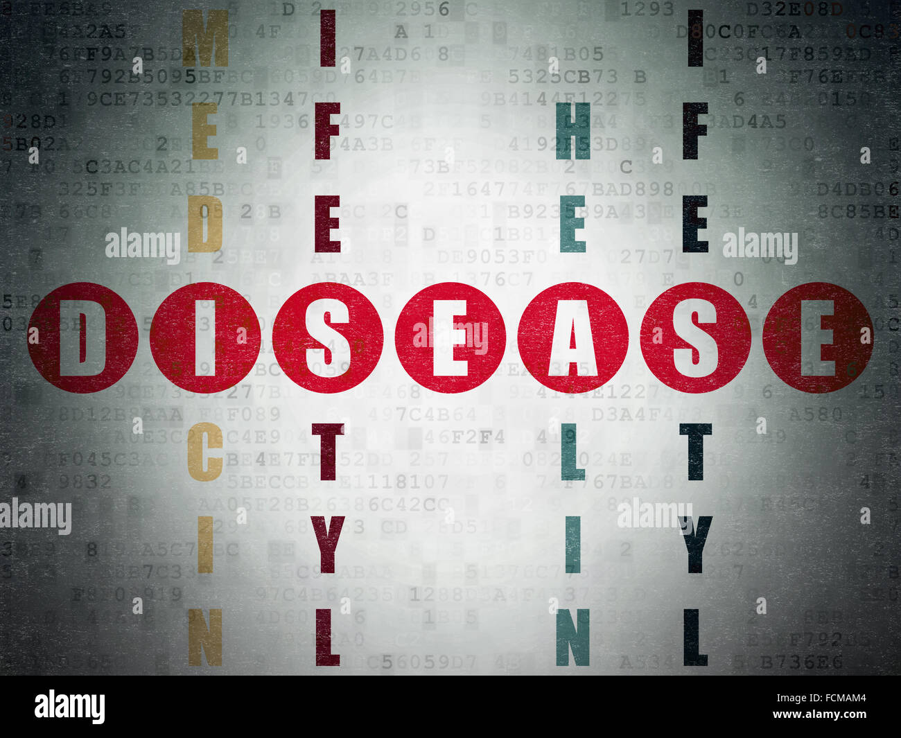 Health concept: Disease in Crossword Puzzle Stock Photo - Alamy