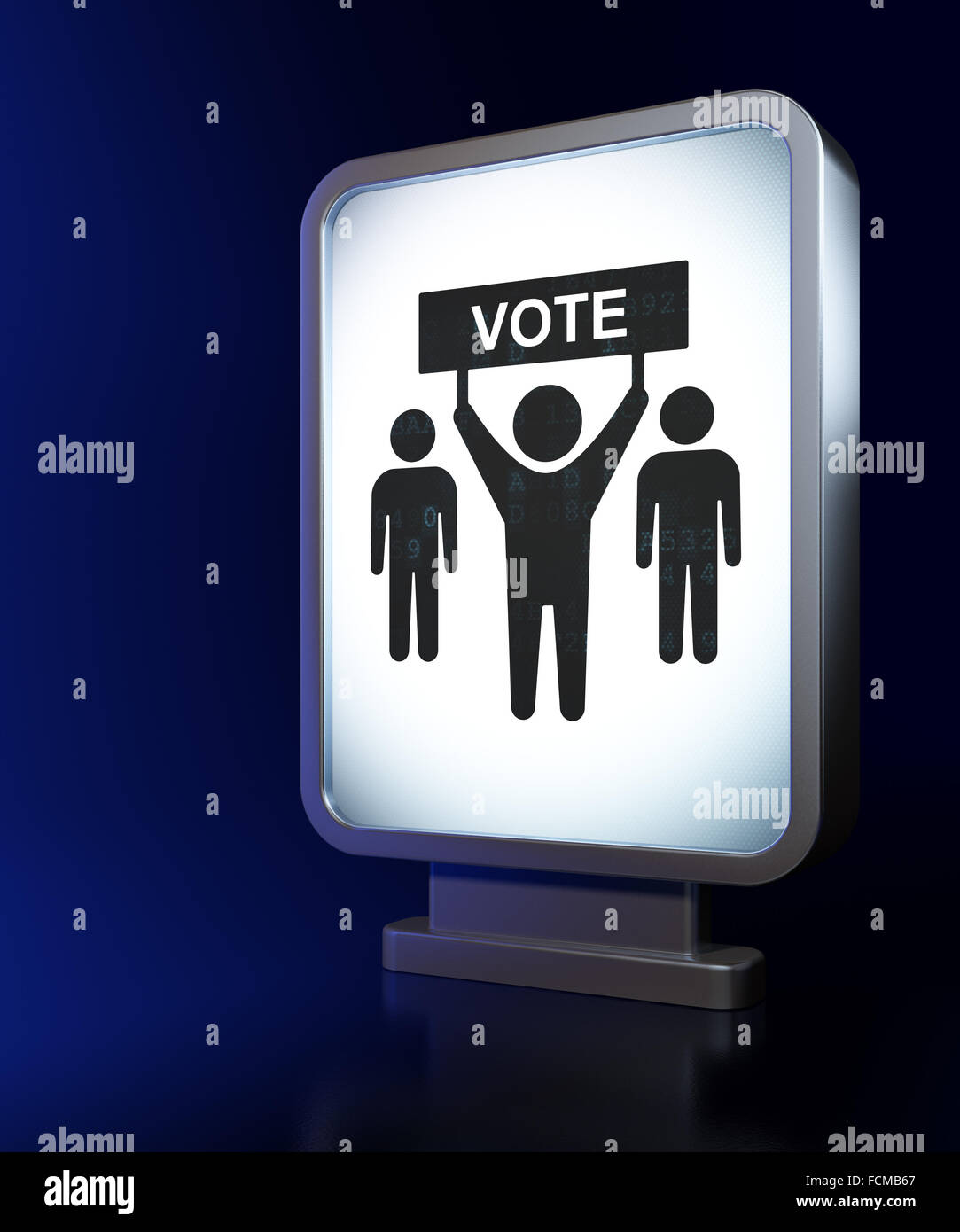 Political concept: Election Campaign on billboard background Stock ...