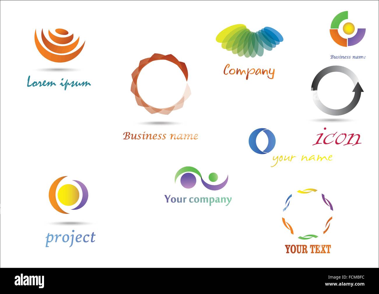 Collection of vector icons Stock Vector Image & Art - Alamy