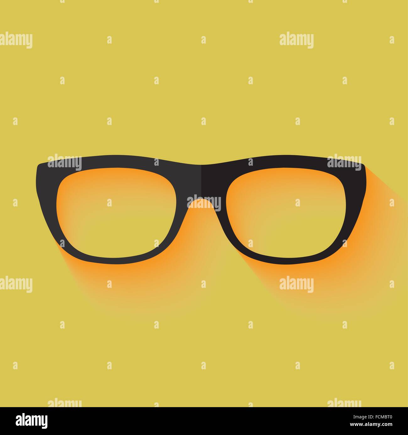 Vector flat frame glasses Stock Vector Images - Alamy
