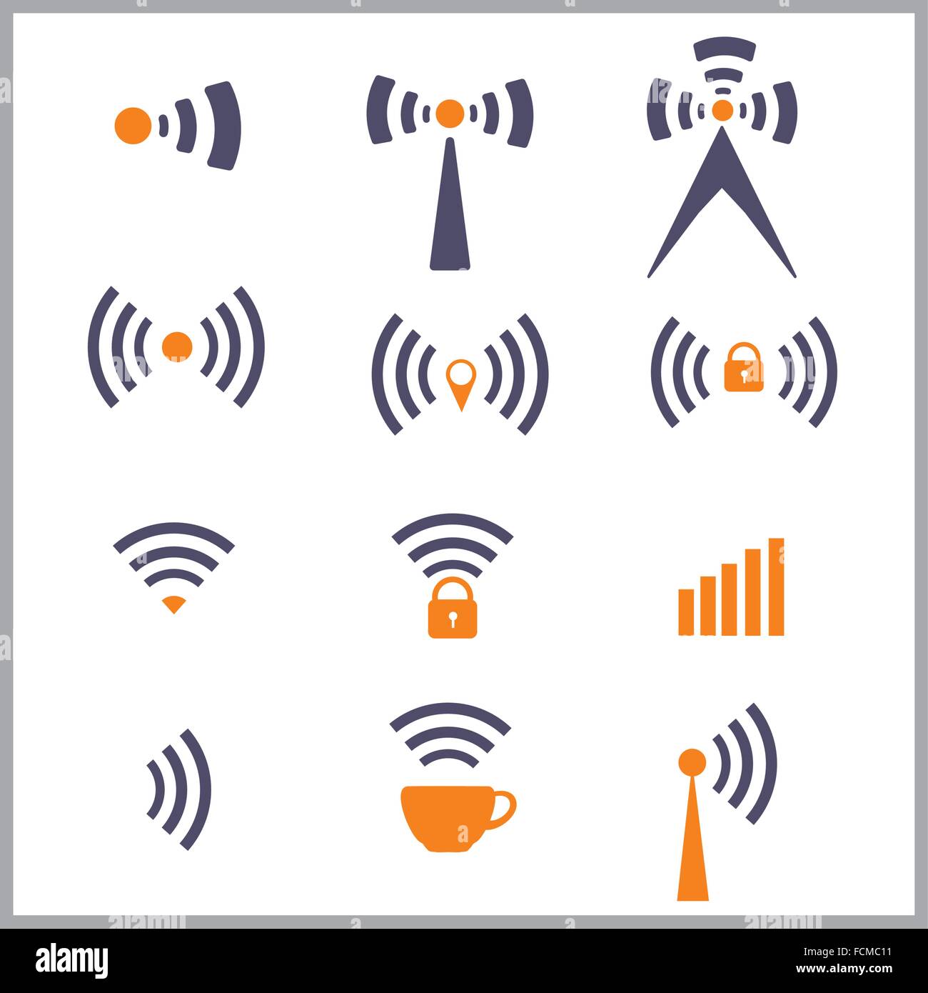 Wireless network symbol Stock Vector Image & Art - Alamy