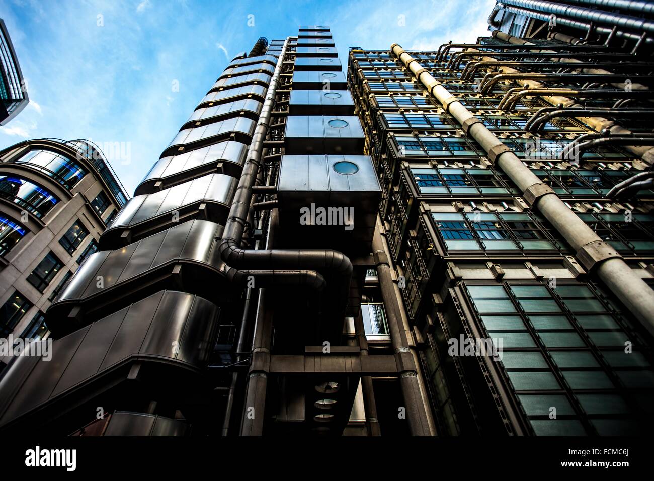 The lloyds building sometimes known as the inside out building hi-res stock photography and ...