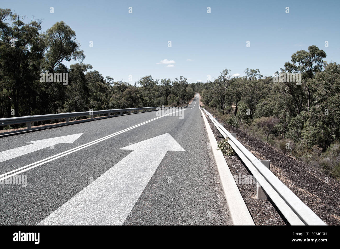 Image of road and arrow on asphalt pointing direction Stock Photo - Alamy