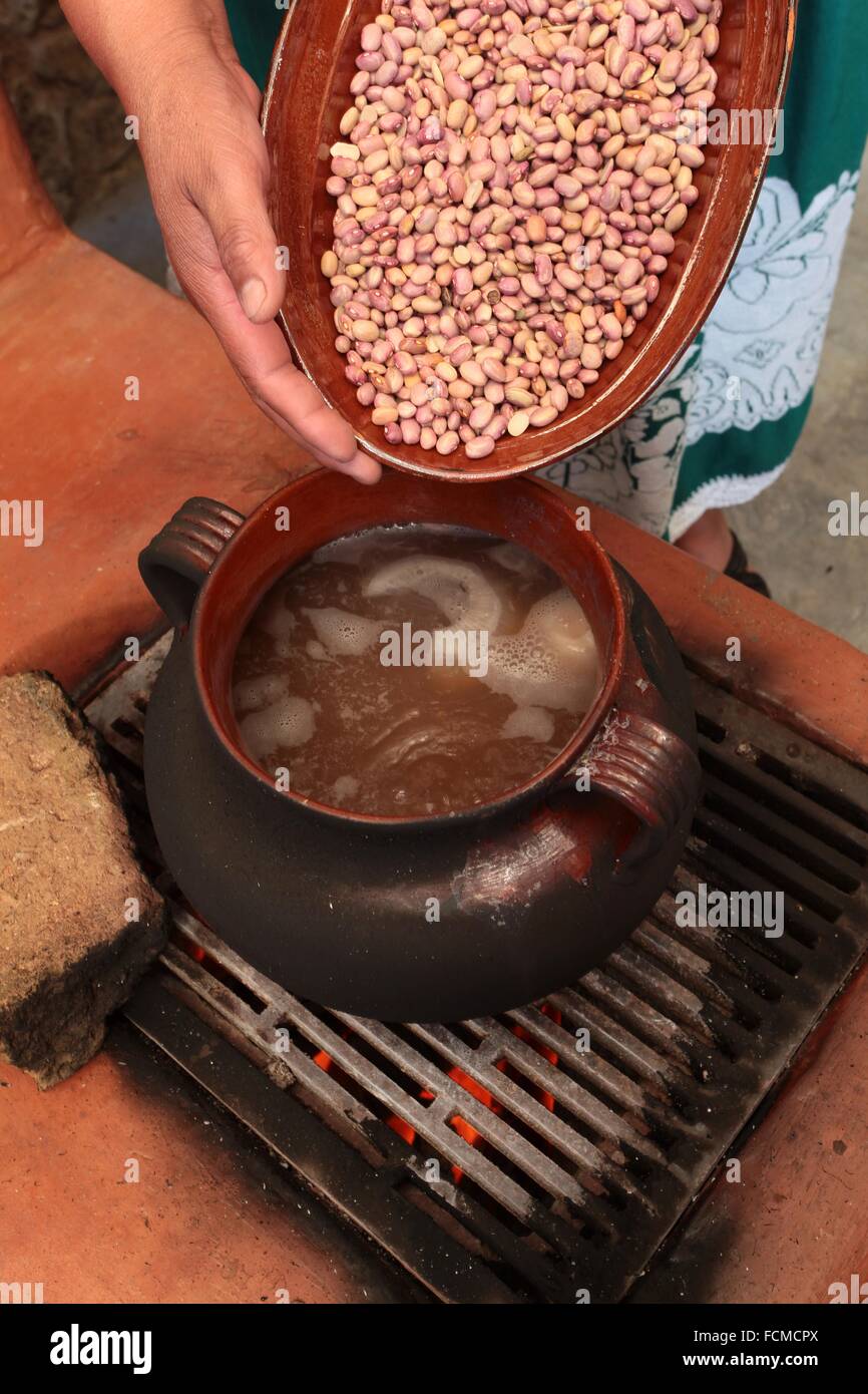 Mexican food, beans Stock Photo - Alamy