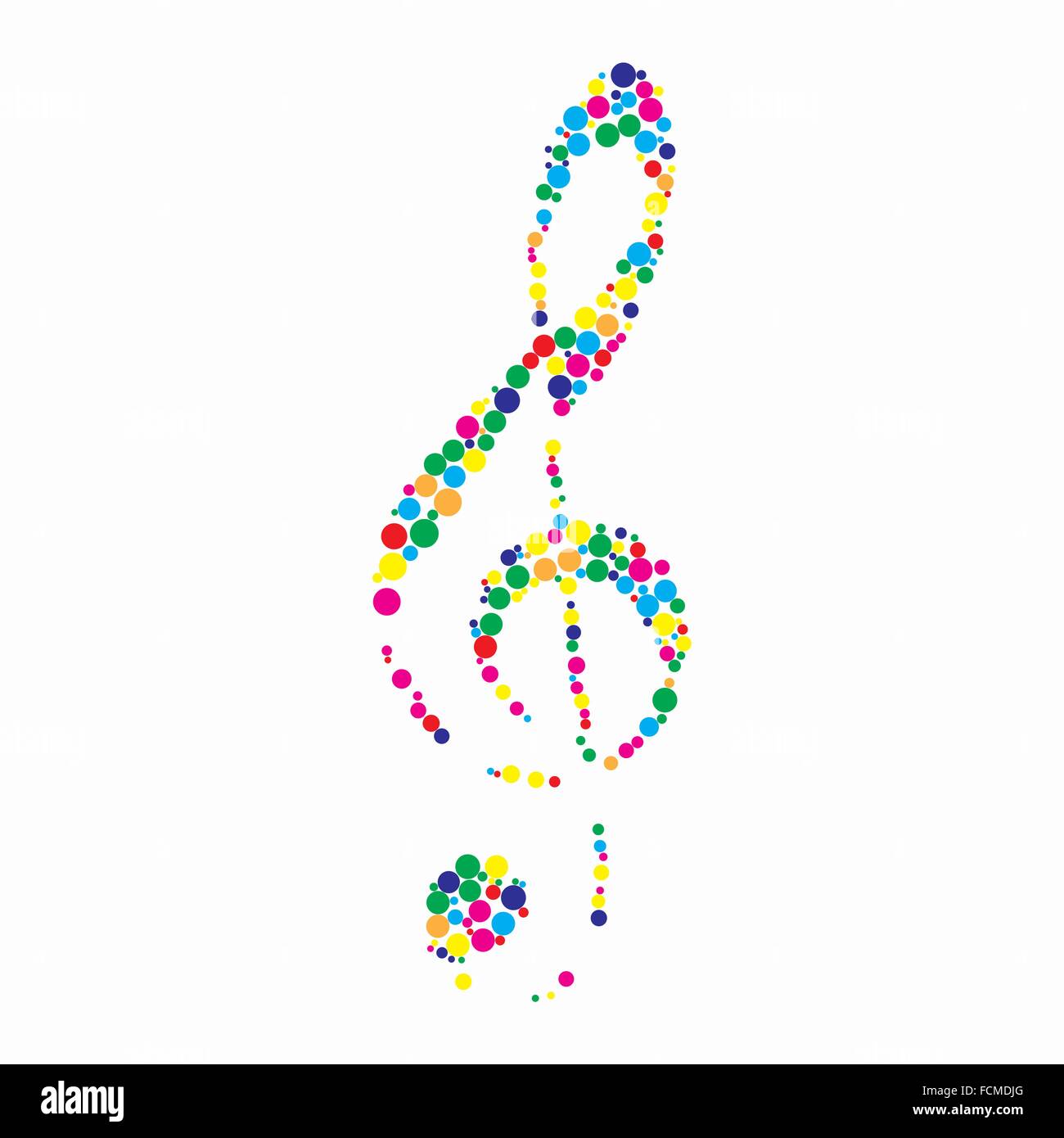 Illustration of a colorful clef Stock Vector Image & Art - Alamy