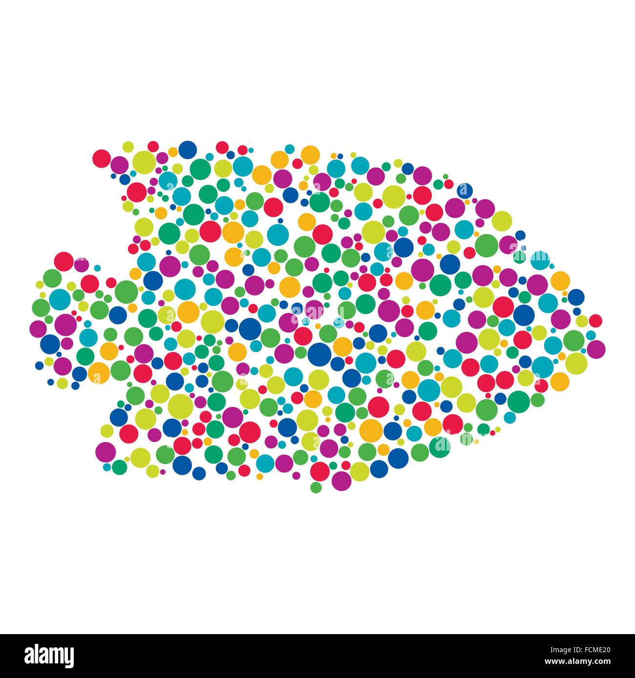 Dotted fish silhouette Stock Vector Image & Art - Alamy