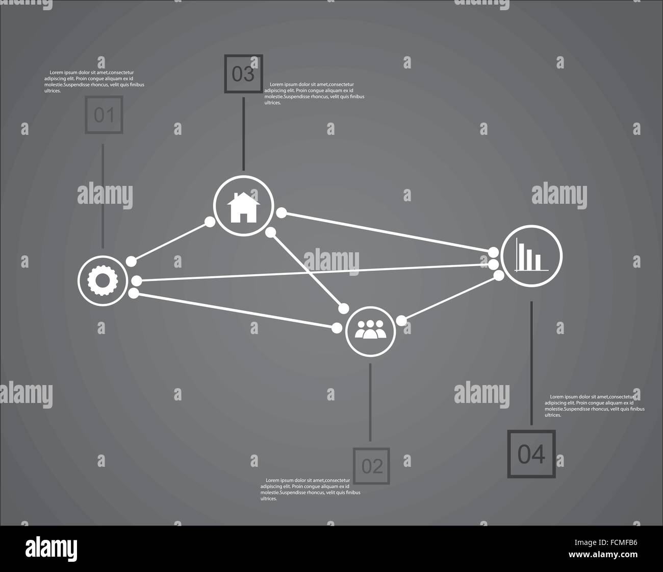 Modern line vector infographic Stock Vector Images - Alamy