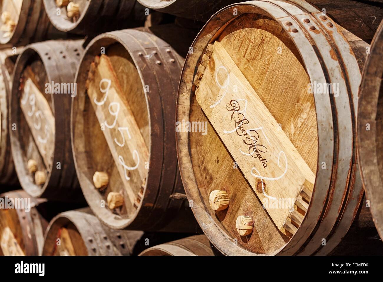 R. Lopez de Heredia Viña Tondonia wine cellar. Haro. La Rioja. Spain ...