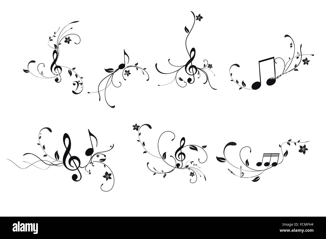 Scroll music Black and White Stock Photos & Images - Alamy