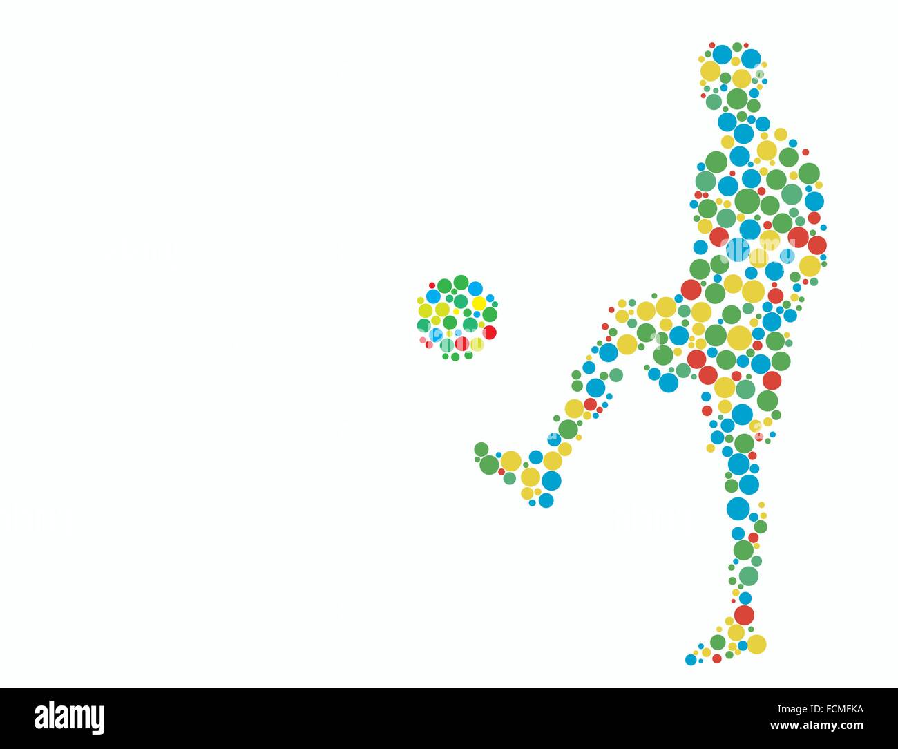 Football player with ball Stock Vector Image & Art - Alamy