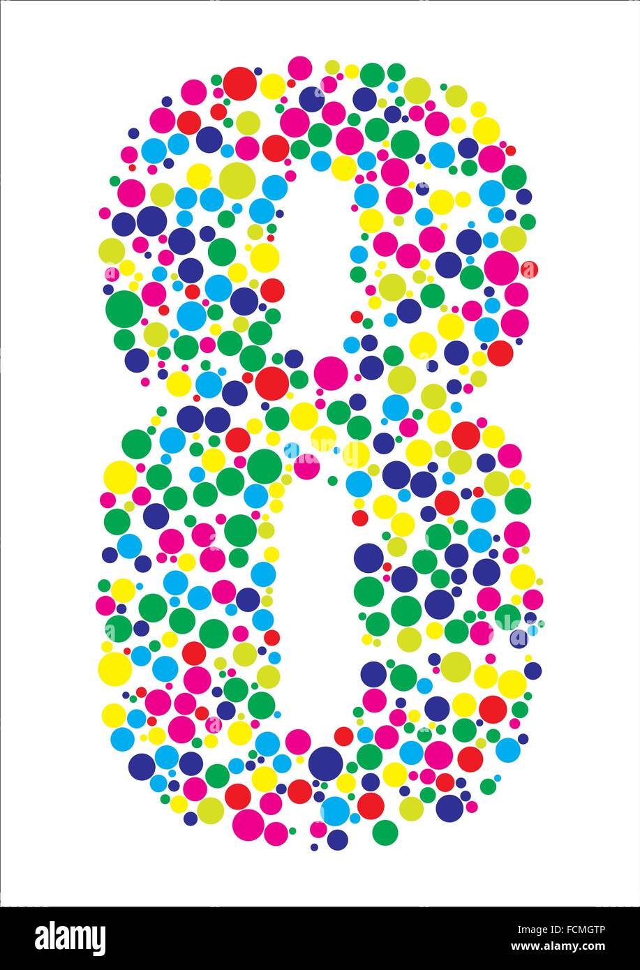 Vector illustration of number eight Stock Vector Image & Art - Alamy