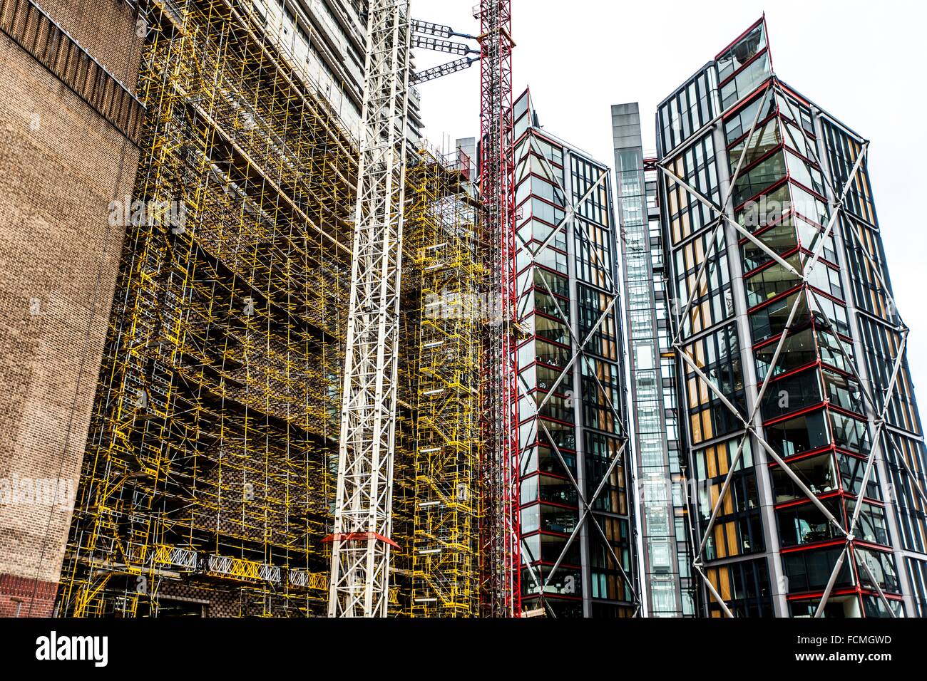 Construction of the new TATE building, London, UK Stock Photo - Alamy