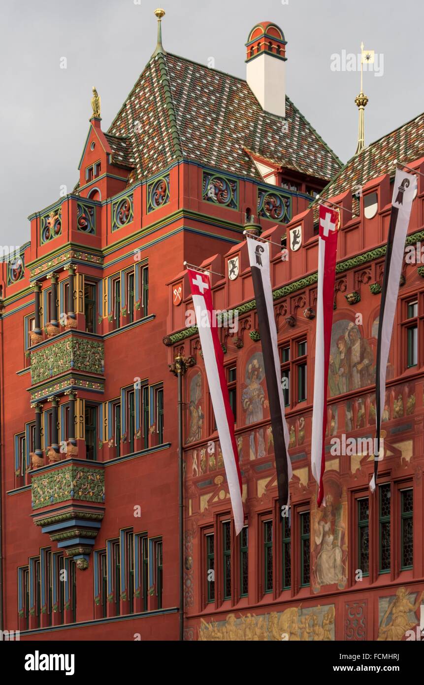 Basel flag hi-res stock photography and images - Alamy