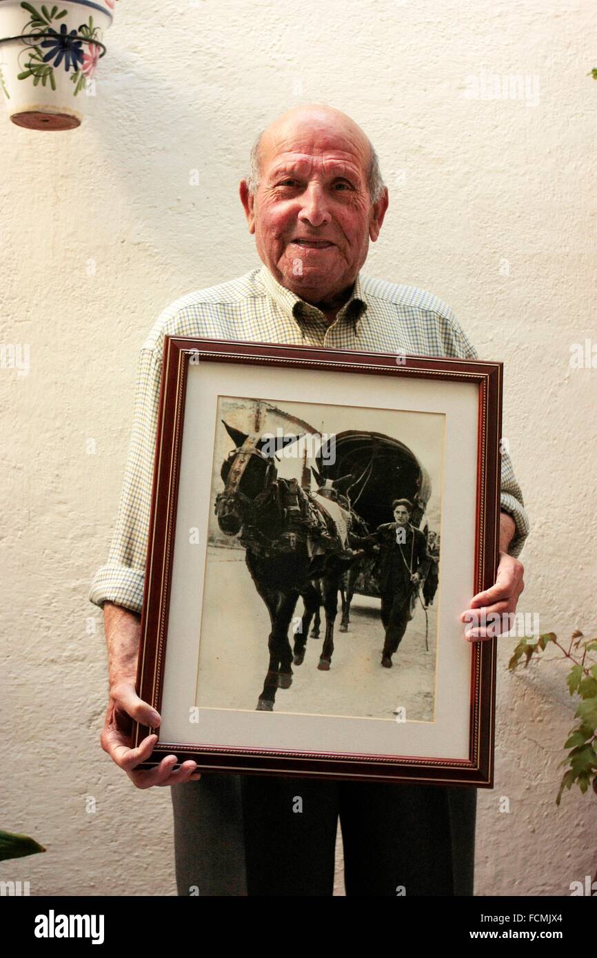 Old man, Chinchon, Spain Stock Photo - Alamy