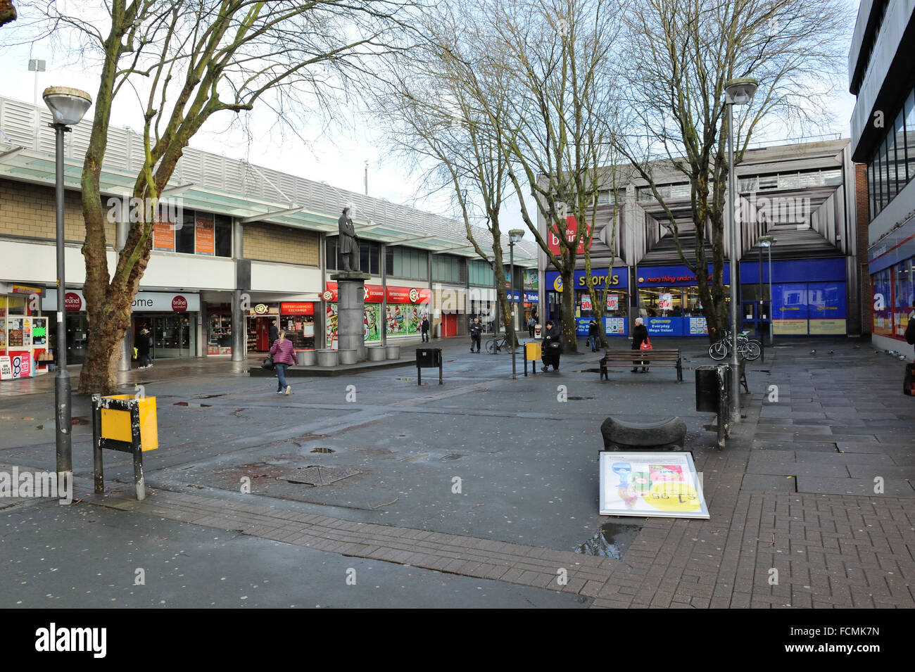 Havelock Square Swindon Town Centre before it was upgraded in January ...
