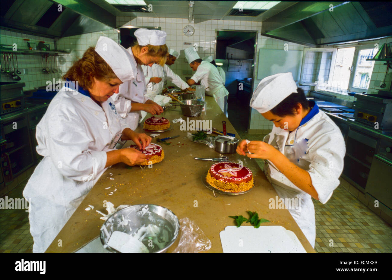 Paris, France, SMALL group people, Foreign Students with teacher in ...