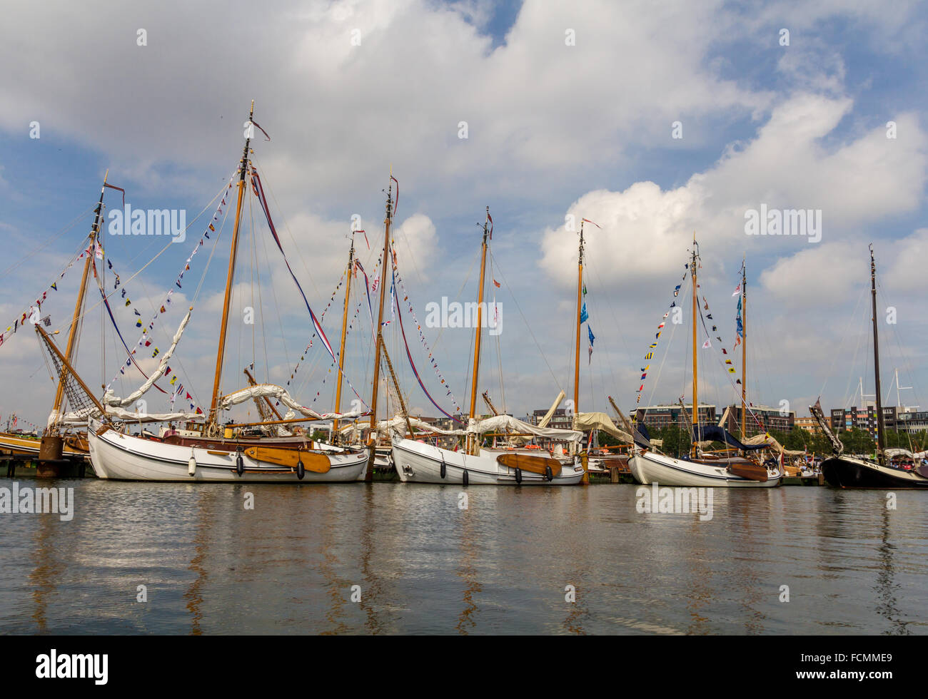 Traditional sailing boats at SAIL Amsterdam 2015, the Netherlands ...