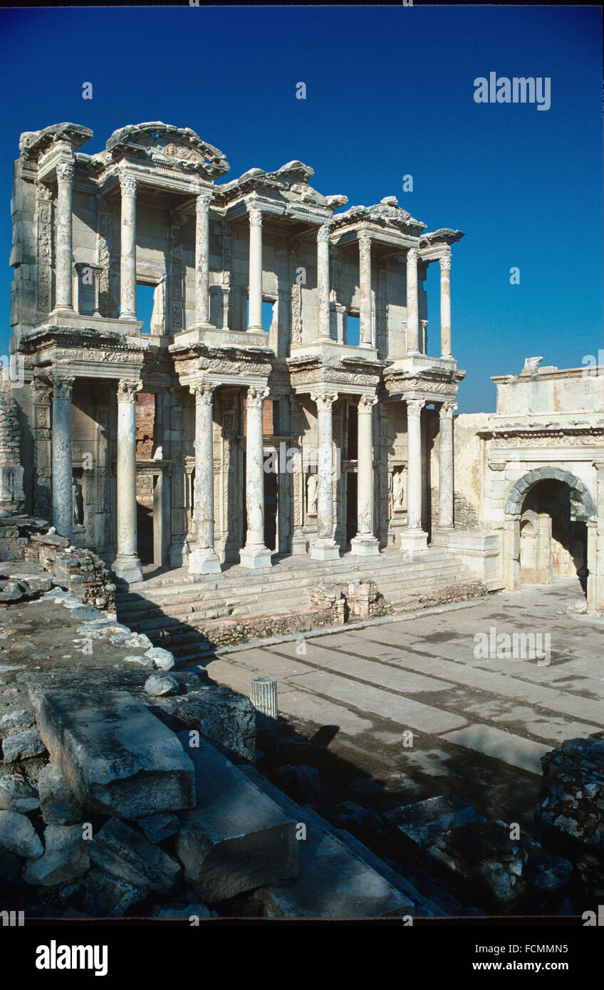 Celsus Library Ephesus Turkey Stock Photo - Alamy