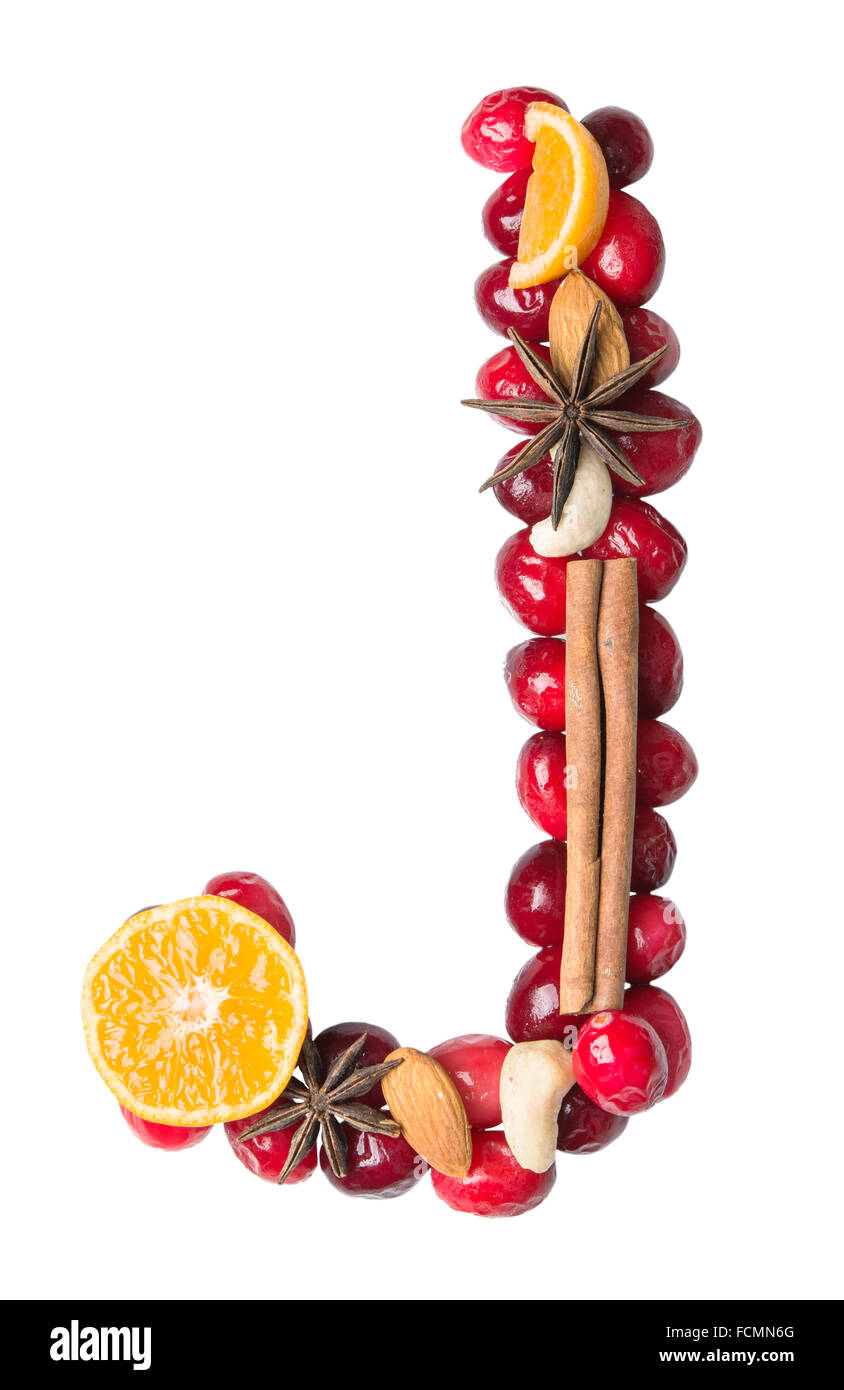 fruit letter J Stock Photo - Alamy