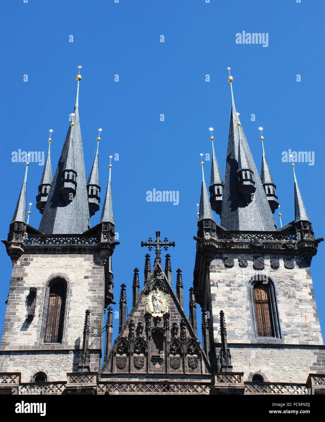 The Church of our Lady Before Tyn Old Town Square Prague Czech Republic ...