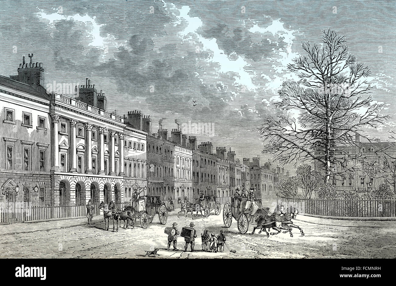 The north side of Grosvenor Square, 18th century, Mayfair, West End of ...
