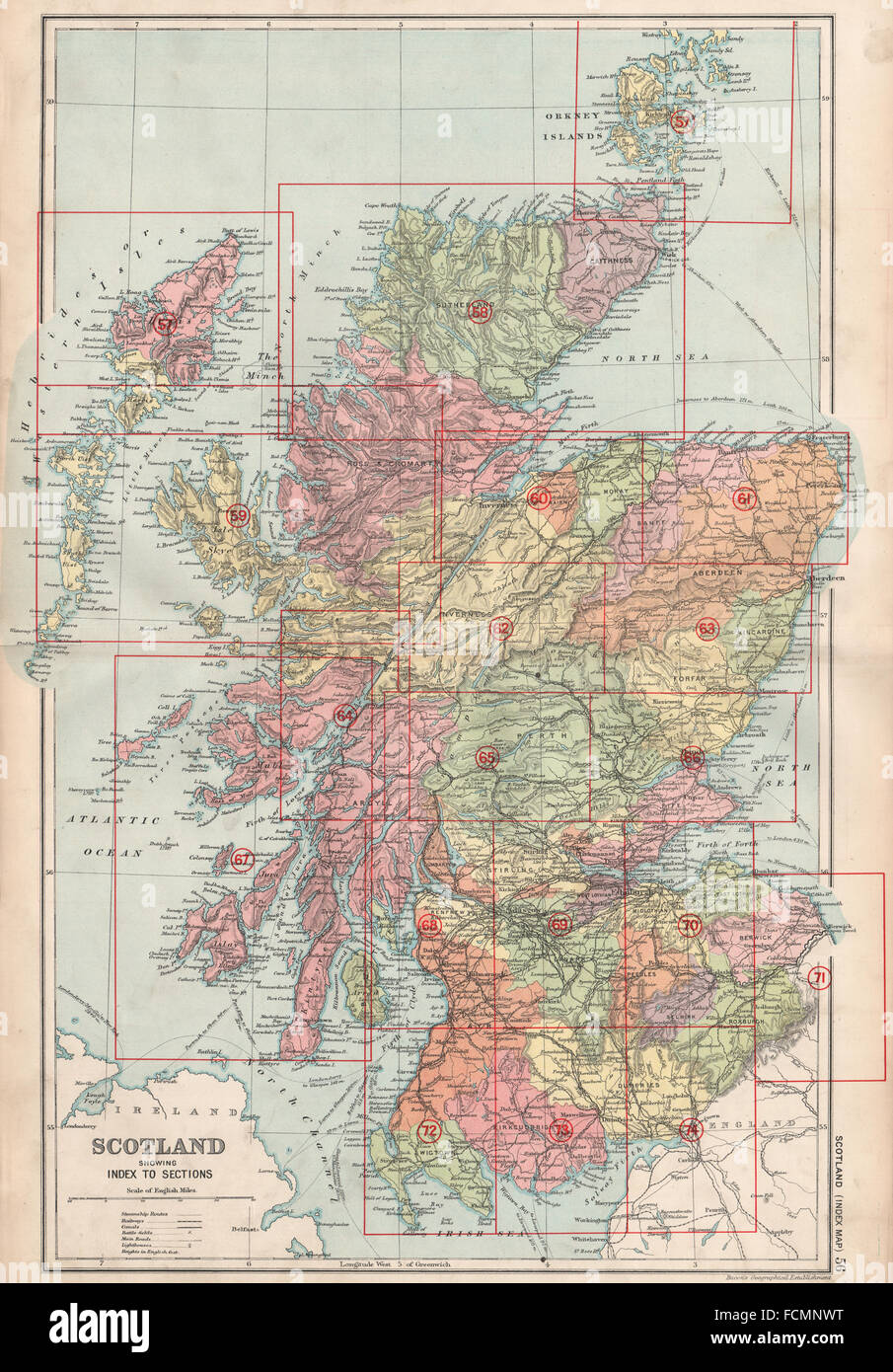 Map of scotland and counties hi-res stock photography and images - Alamy