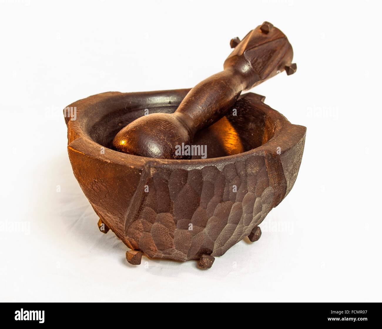 Almirez de madera Stock Photo - Alamy