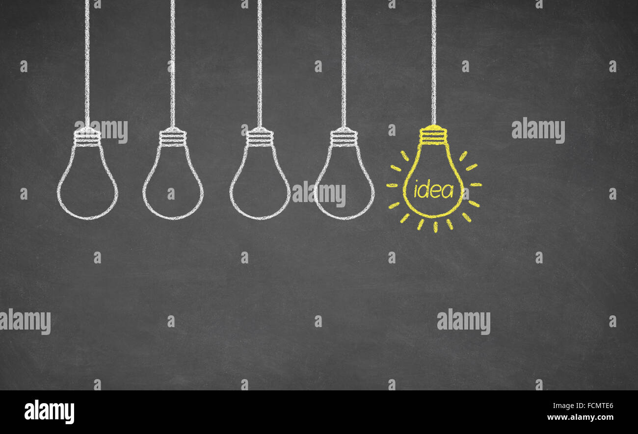 Ideas Light Bulb Stock Photo - Alamy