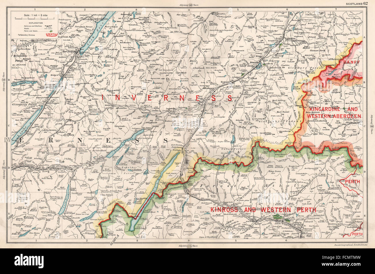 SCOTTISH HIGHLANDS/CAIRNGORMS: Inverness-shire. Loch Ness Ericht. BACON ...