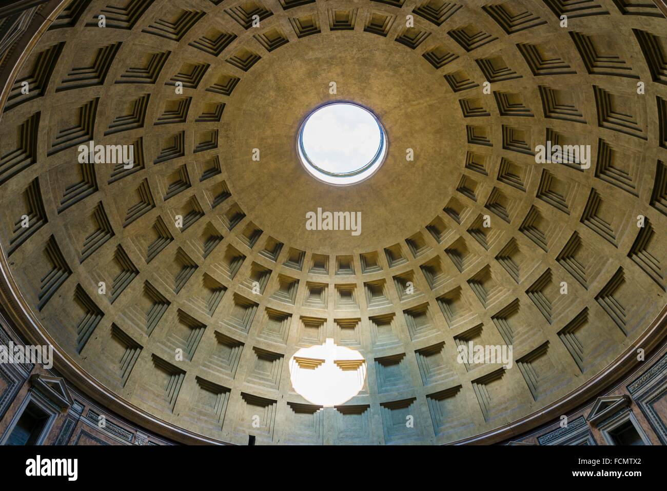 Pantheon Interior With Decoration In Rome High Resolution Stock ...