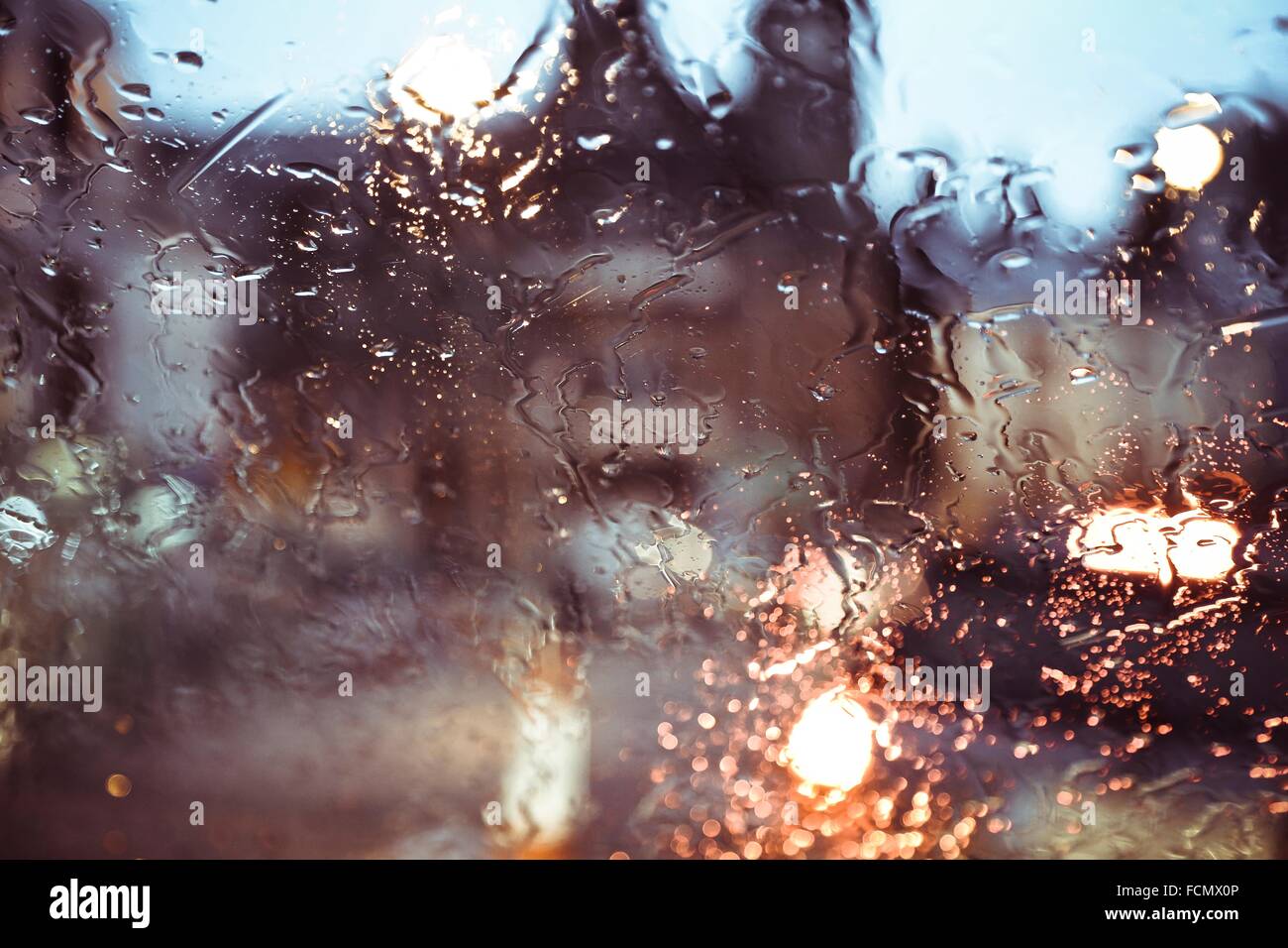 Rain on Car window in Ireland Stock Photo - Alamy