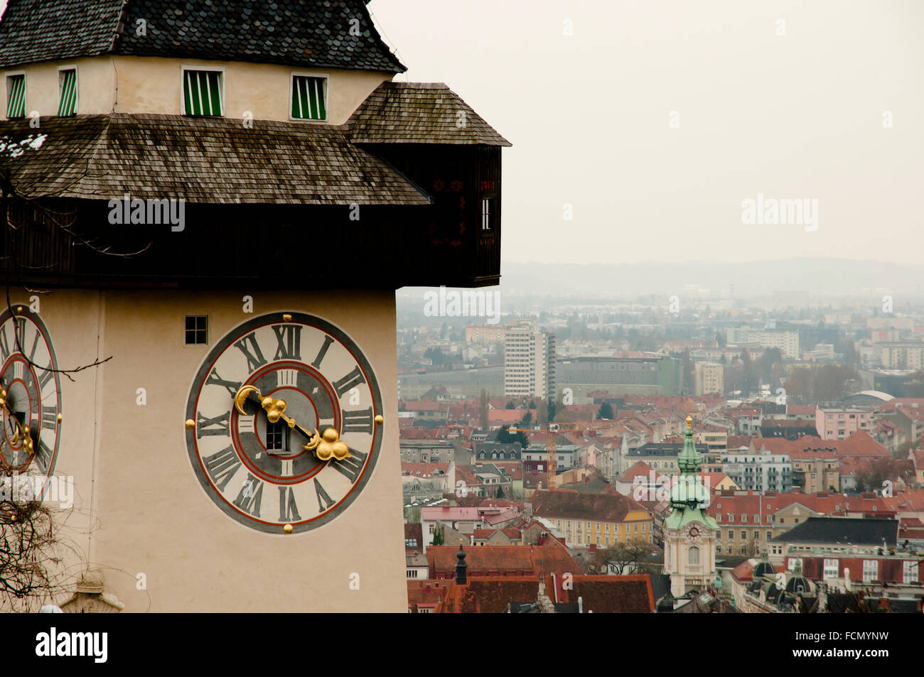 Clock Tower Graz - Austria Stock Photo - Alamy