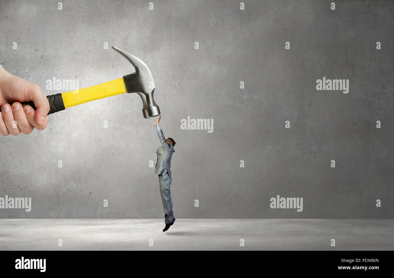 Hammer hitting breaking hi-res stock photography and images - Alamy