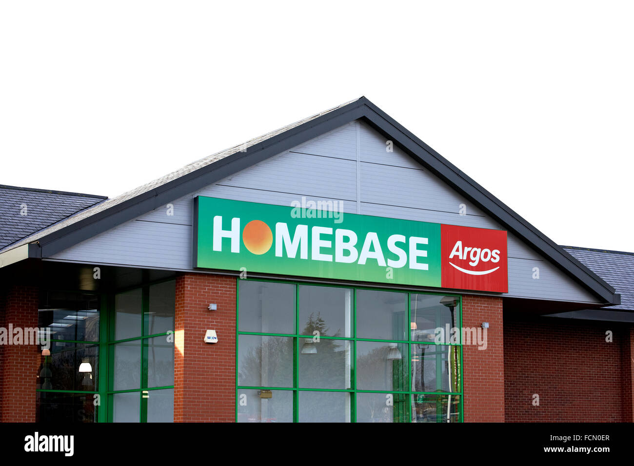Homebase Argos sign UK Stock Photo - Alamy