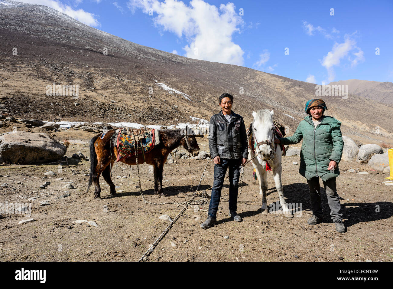 Tibetan nomad horse hi-res stock photography and images - Alamy