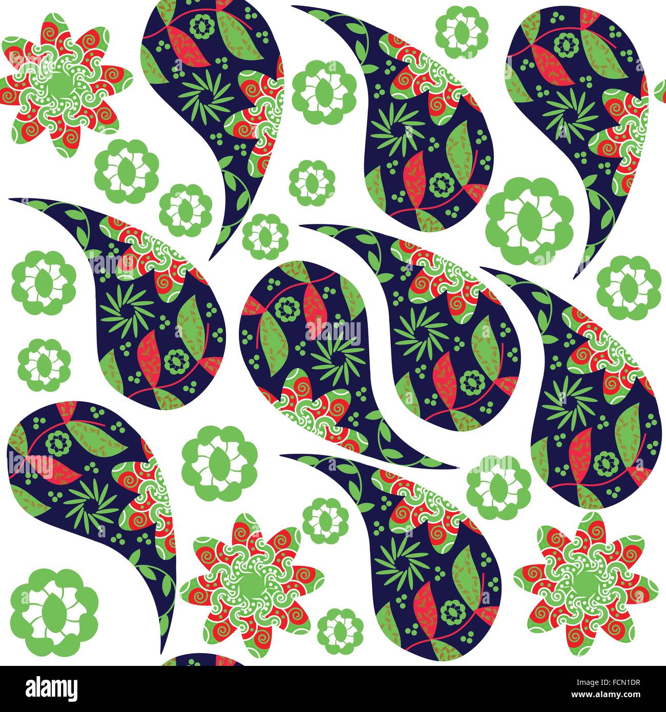 Red paisley wallpaper hi-res stock photography and images - Alamy